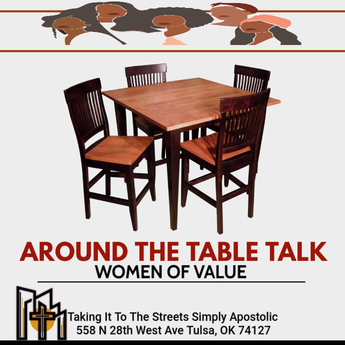 dinning table modern furniture sale template | PosterMyWall