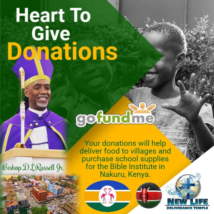 Bishop Donation | PosterMyWall