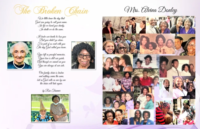 Copy of Obituary - HARRIS and DONLEY 2 | PosterMyWall