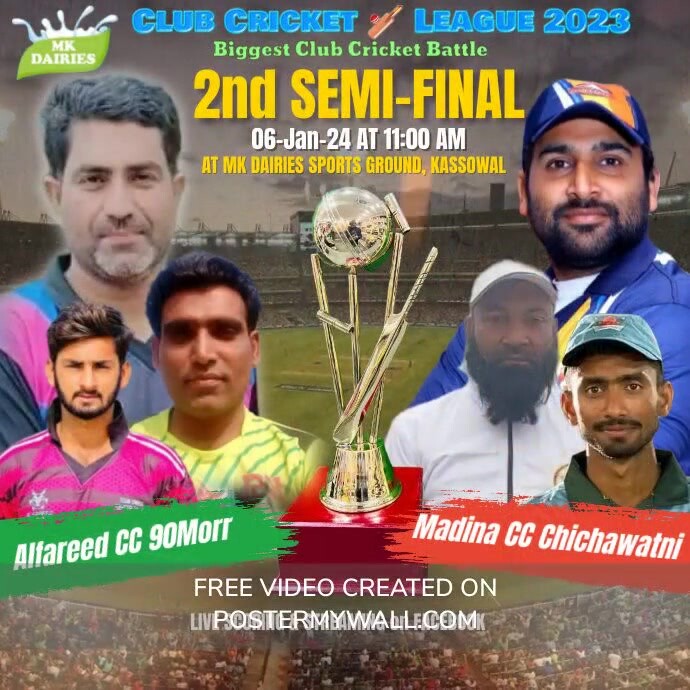 Pakistan Vs England T20 Final Post Template (1) | PosterMyWall