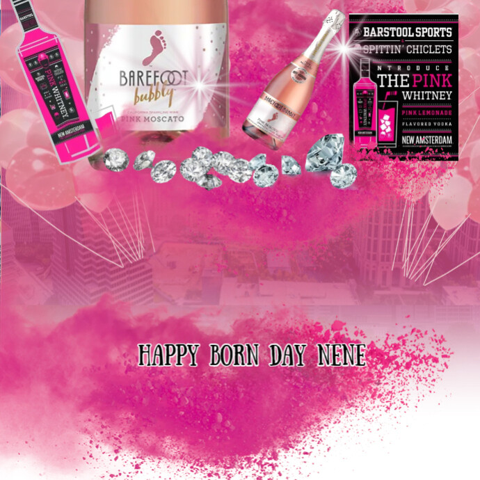 Pink Birthday Bash (7) | PosterMyWall