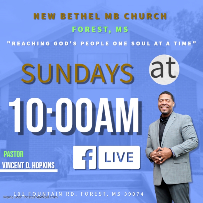 Copy of Sundays @ 10AM | PosterMyWall