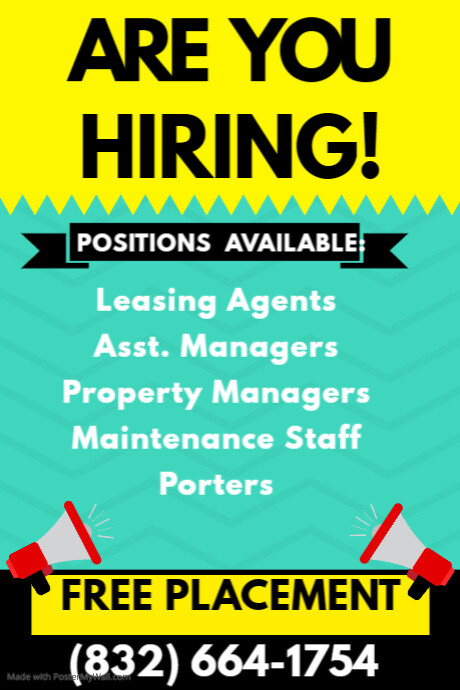 Hiring Poster | PosterMyWall