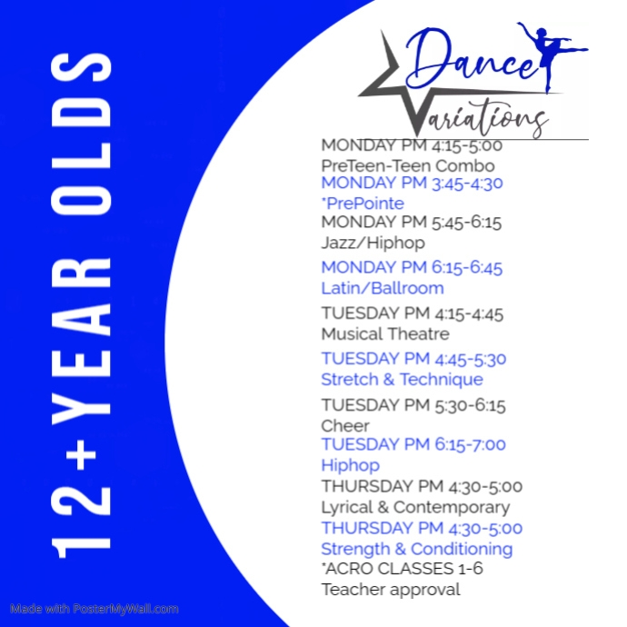 SCHEDULE (9) | PosterMyWall