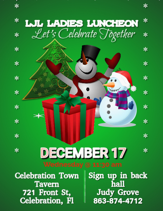 Ladies Luncheon Dec 2023 | PosterMyWall