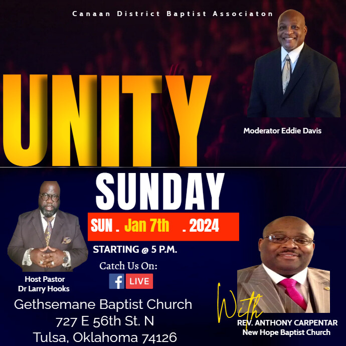 unity sunday flyer template | PosterMyWall