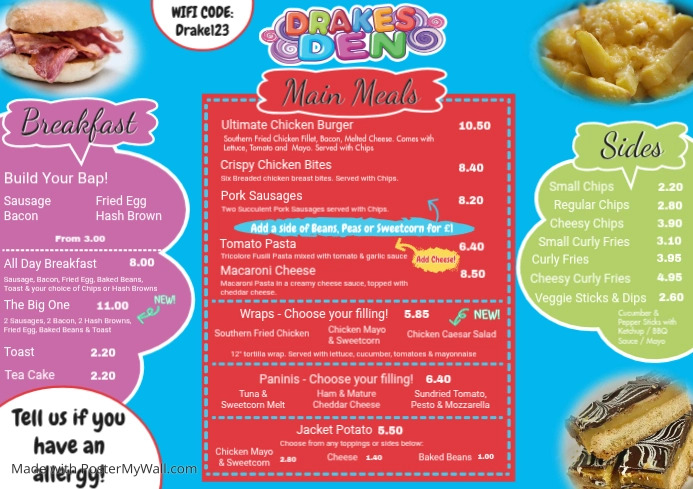 New Food Menu DD | PosterMyWall