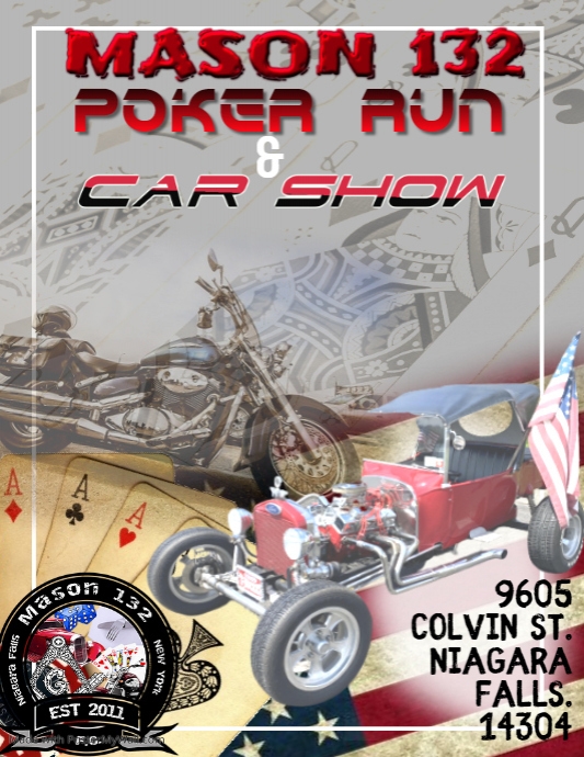 Copy of Motorcycle Poker Run event flyer template | PosterMyWall