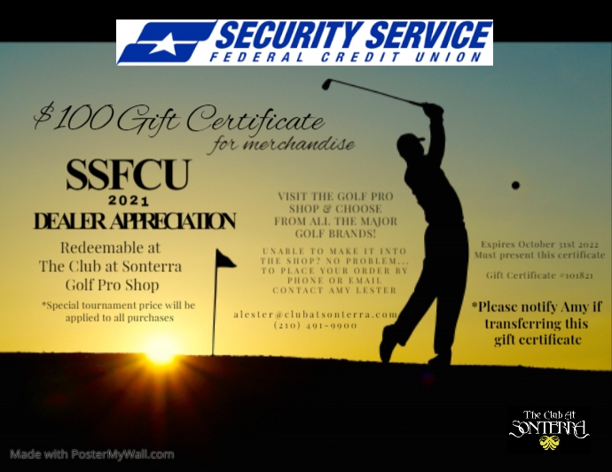 SSFCU GC $100 | PosterMyWall