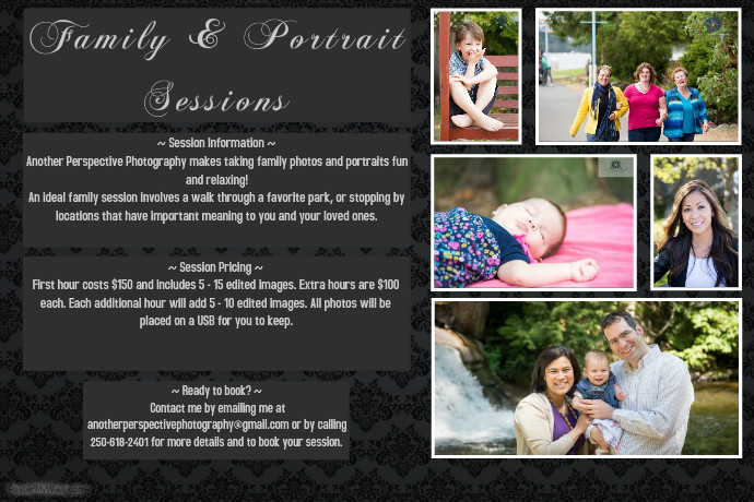Family & Portrait Sessions | PosterMyWall