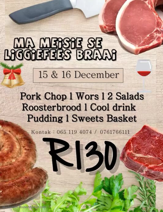 Braai Template | PosterMyWall