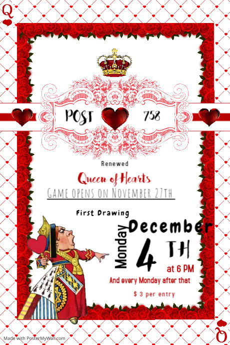 Queen of Hearts | PosterMyWall
