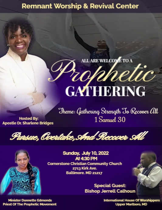 Copy of Remnant Prophetic Gathering | PosterMyWall