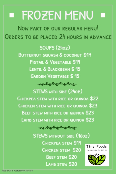 Poster Frozen Orders | PosterMyWall