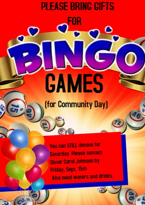 Sunday Bingo | PosterMyWall