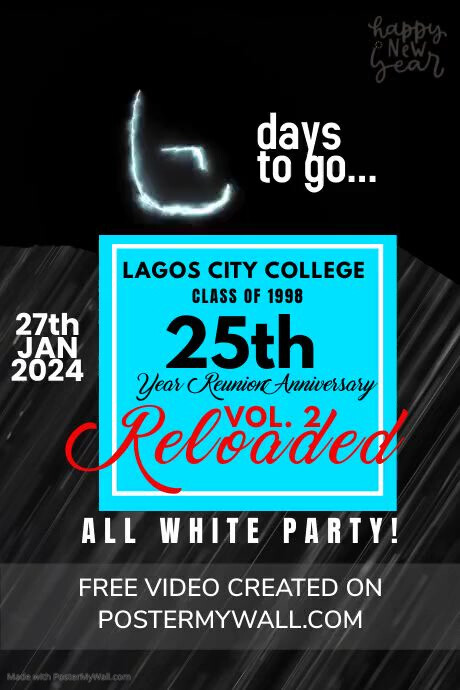 Event countdown 6 days to go | PosterMyWall