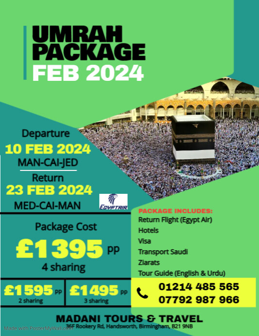 Umrah Package flyer Poster (1) | PosterMyWall