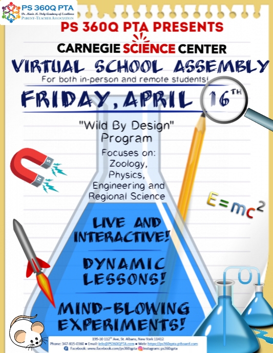 Science Assembly Flyer | PosterMyWall