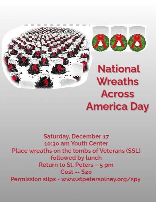 National Wreaths Across America Day | PosterMyWall