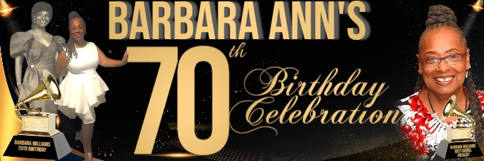 BARBARA ANN'S BIRTHDAY BANNER | PosterMyWall