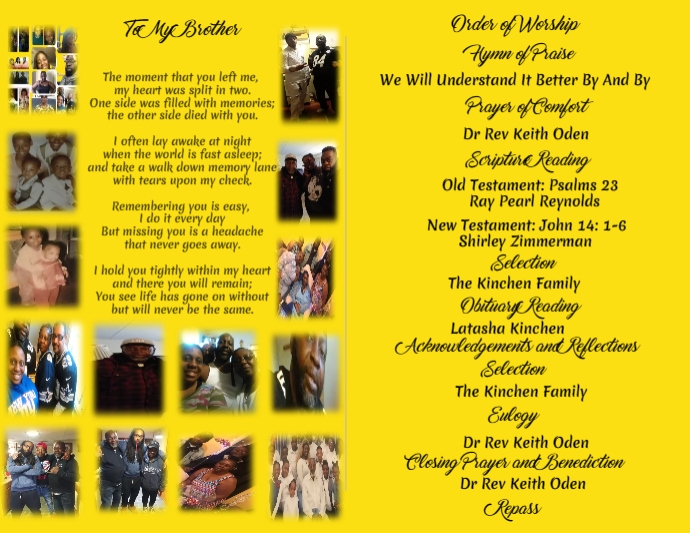 Funeral Program Large Booklet (inside) (3) | PosterMyWall