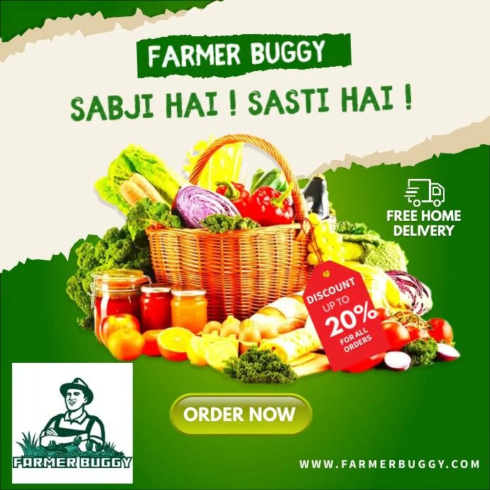 Fresh organic vegetable flyer | PosterMyWall