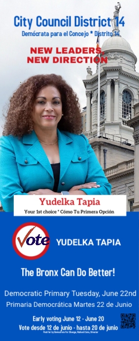 Tapia 1st CD 14 | PosterMyWall