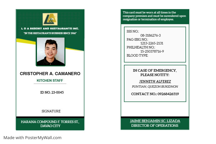 Id card design (1) | PosterMyWall