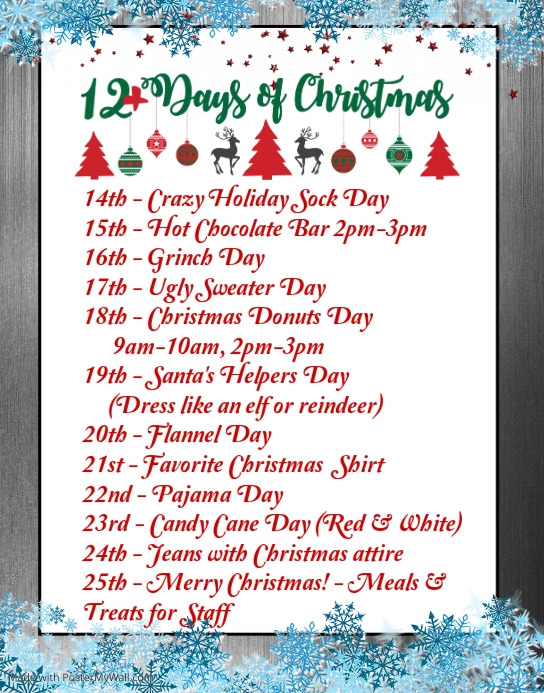 12 Days of Christmas SALE | PosterMyWall