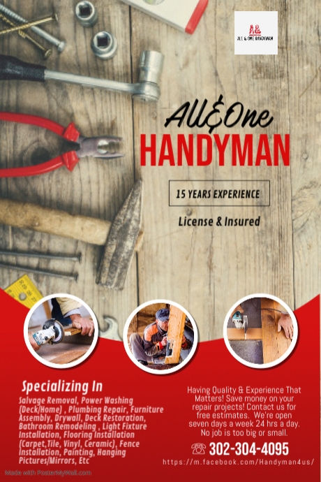 Copy of Carpentry Flyer Template | PosterMyWall