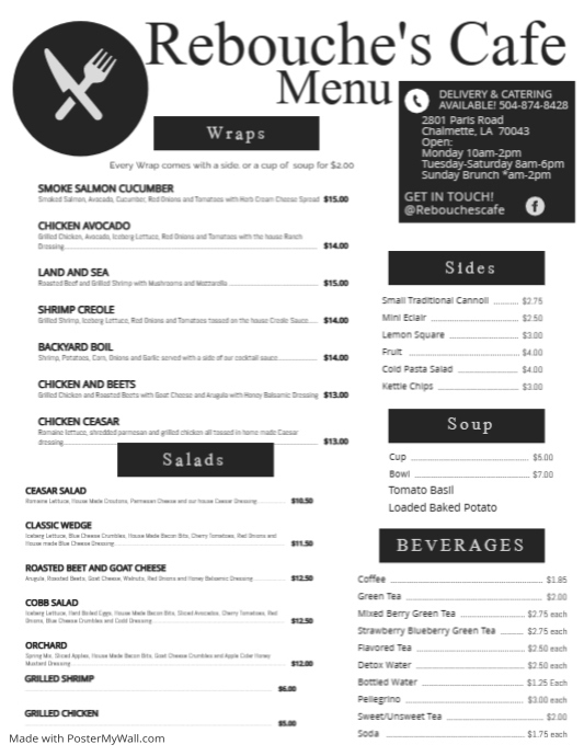 menu | PosterMyWall