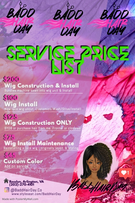 Copy of Copy of Multipurpose price list flyer template for service ...