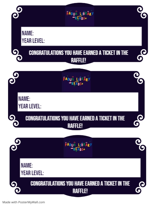 Copy of Event Ticket Print 3 per page | PosterMyWall