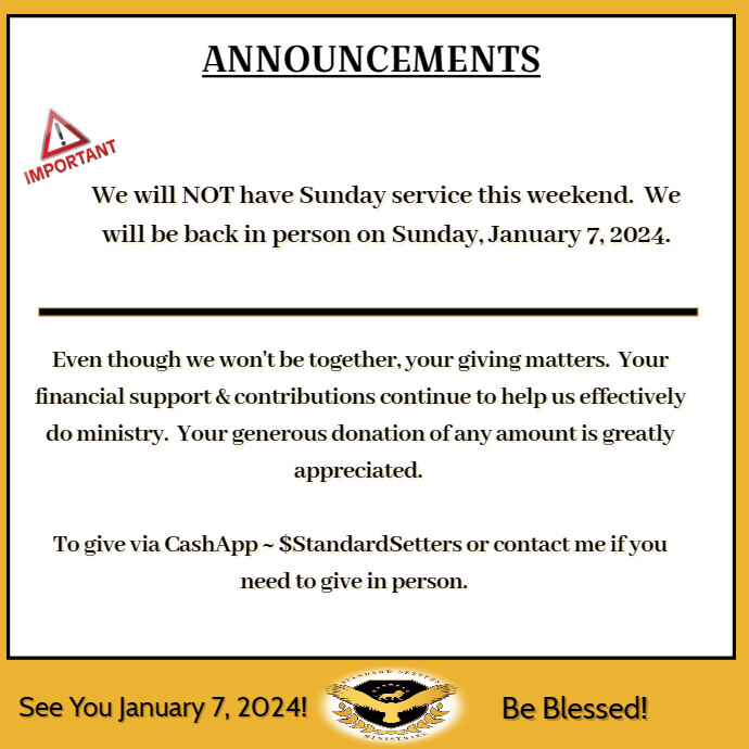 SSM Annoucements | PosterMyWall