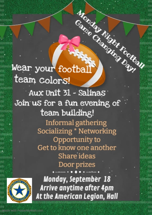 Football girl theme party invitation | PosterMyWall