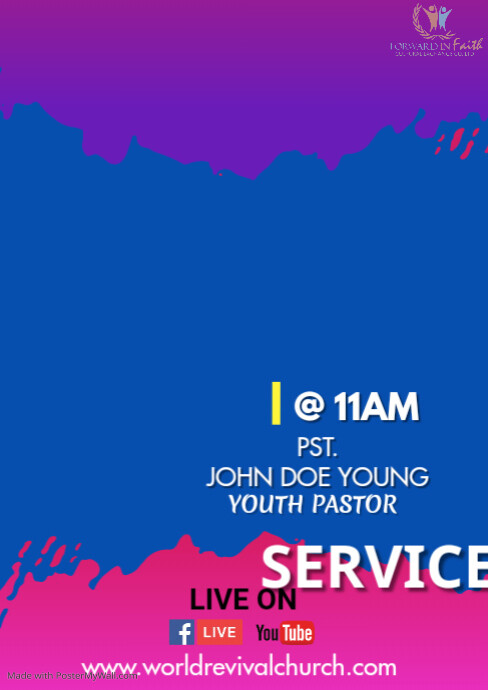 Youth service | PosterMyWall