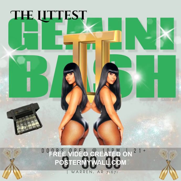 Copy of GEMINI BIRTHDAY BASH | PosterMyWall