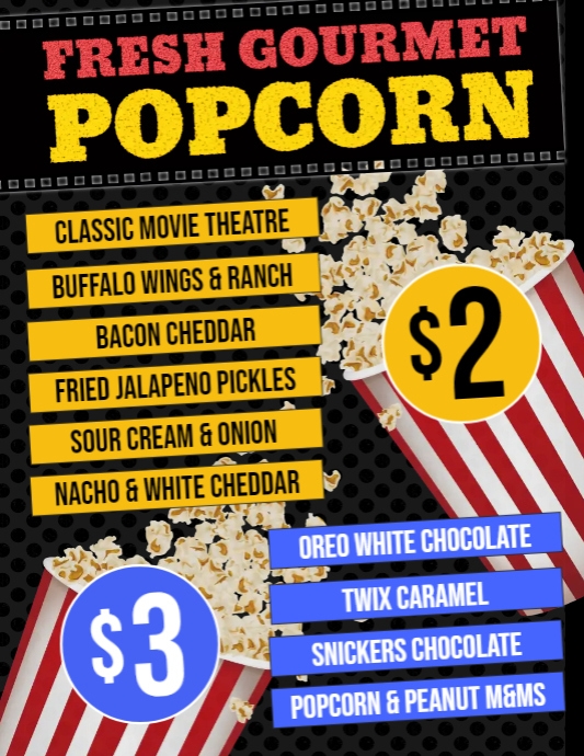 Copy of Popcorn Poster (1) | PosterMyWall