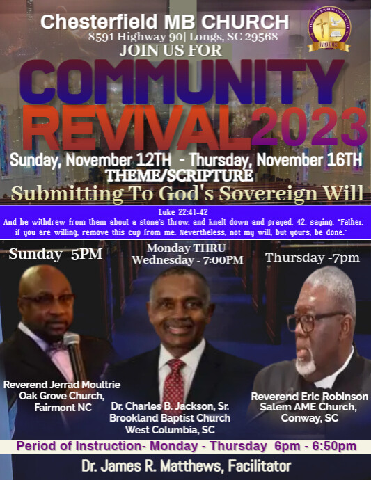 Brown Church Revival Community Day Flyer | PosterMyWall