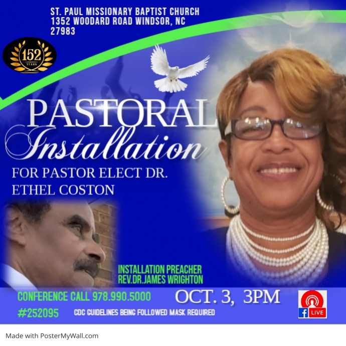 Copy of Pastoral installation | PosterMyWall