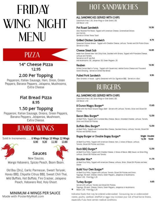 Friday Limited Menu 2023 Page 2 | PosterMyWall