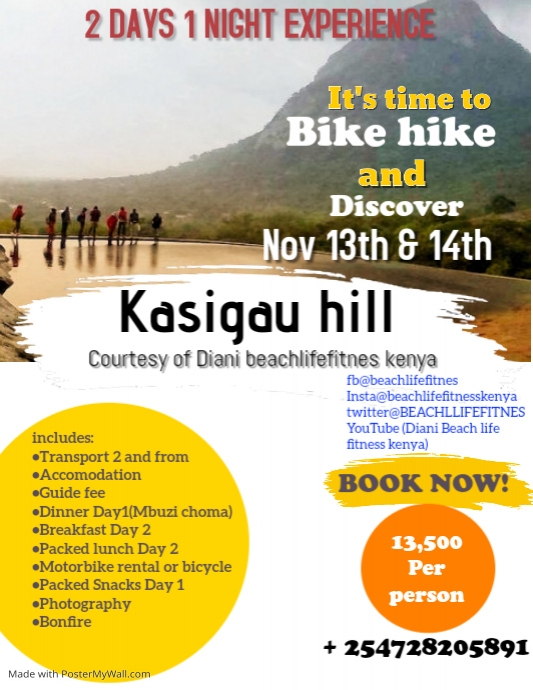 Copy of Its Time Foe Hiking Flyer Template | PosterMyWall