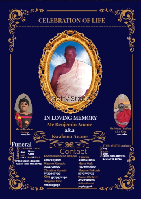 Funeral Program Template | PosterMyWall