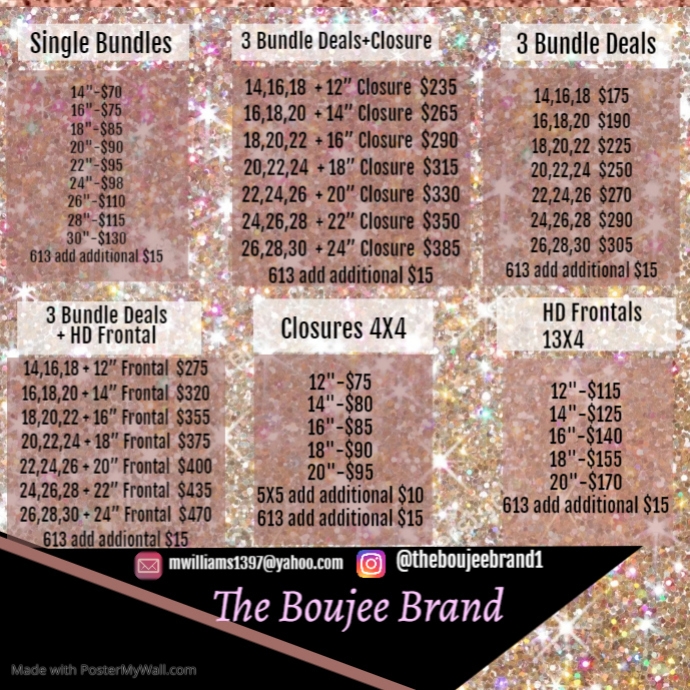 Copy of The Boujee Brand | PosterMyWall