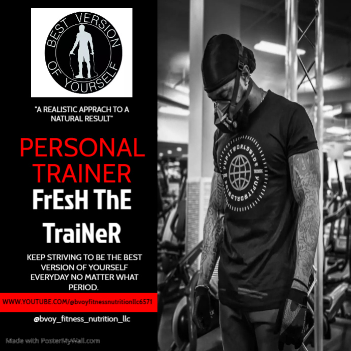 Personal Trainer Promote ad for instagram | PosterMyWall