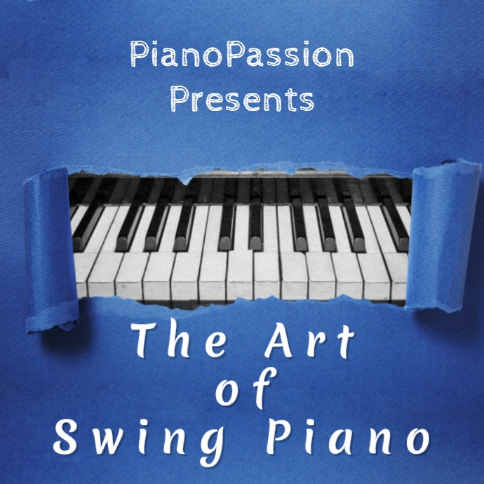 Copy of Blue Piano Jazz Album Cover | PosterMyWall