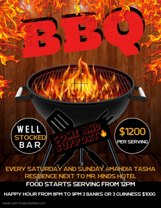 Copy of BARBECUE | PosterMyWall