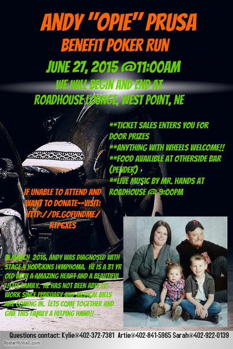 Andy Poker Run | PosterMyWall