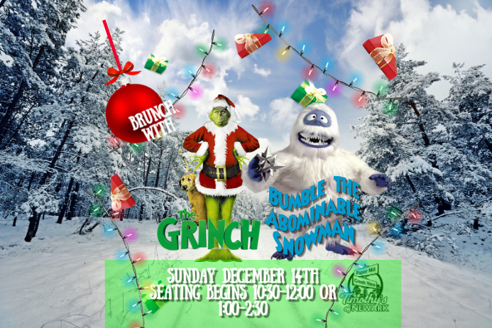table tent grinch brunch | PosterMyWall
