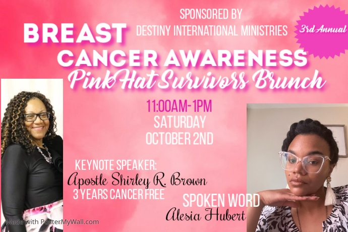 Copy of Breast Cancer awareness survivors luncheon | PosterMyWall